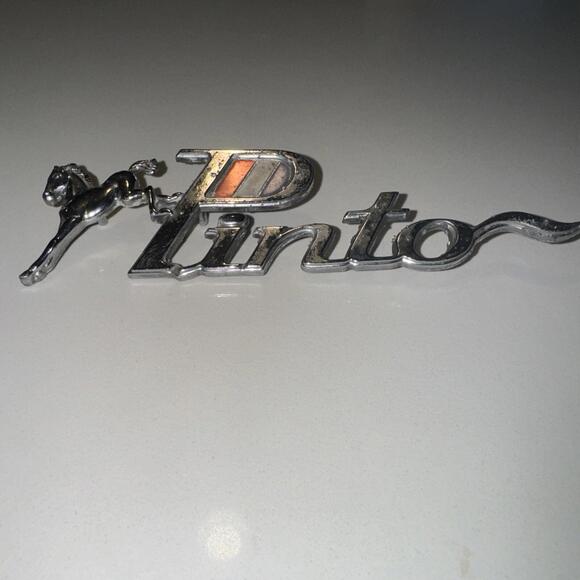 Ford | Other | Ford Pinto Chrome Script Emblem Vintage Original Classic ...